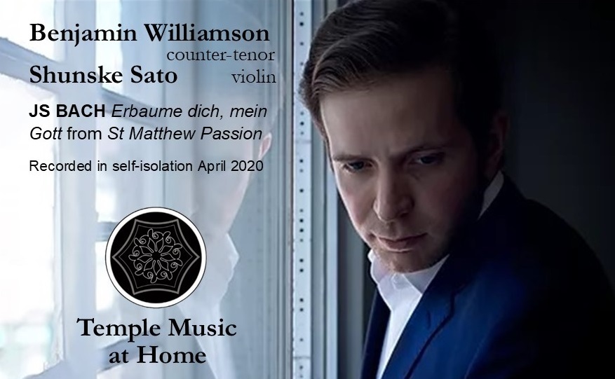 Benjamin Williamson: Erbarme Dich from the St Matthew Passion