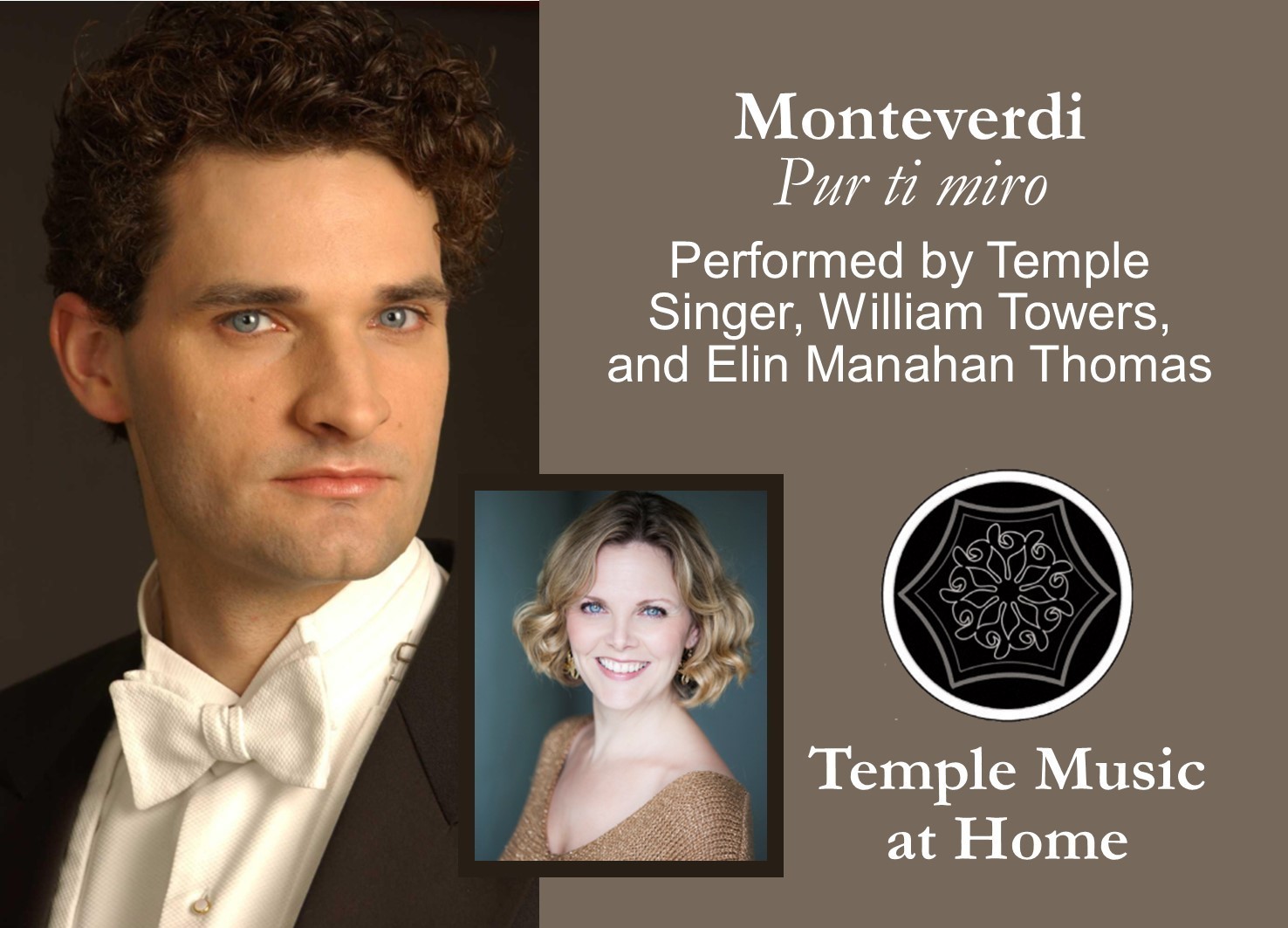 William Towers and Elin Manahan Thomas: Monteverdi's Pur ti miro